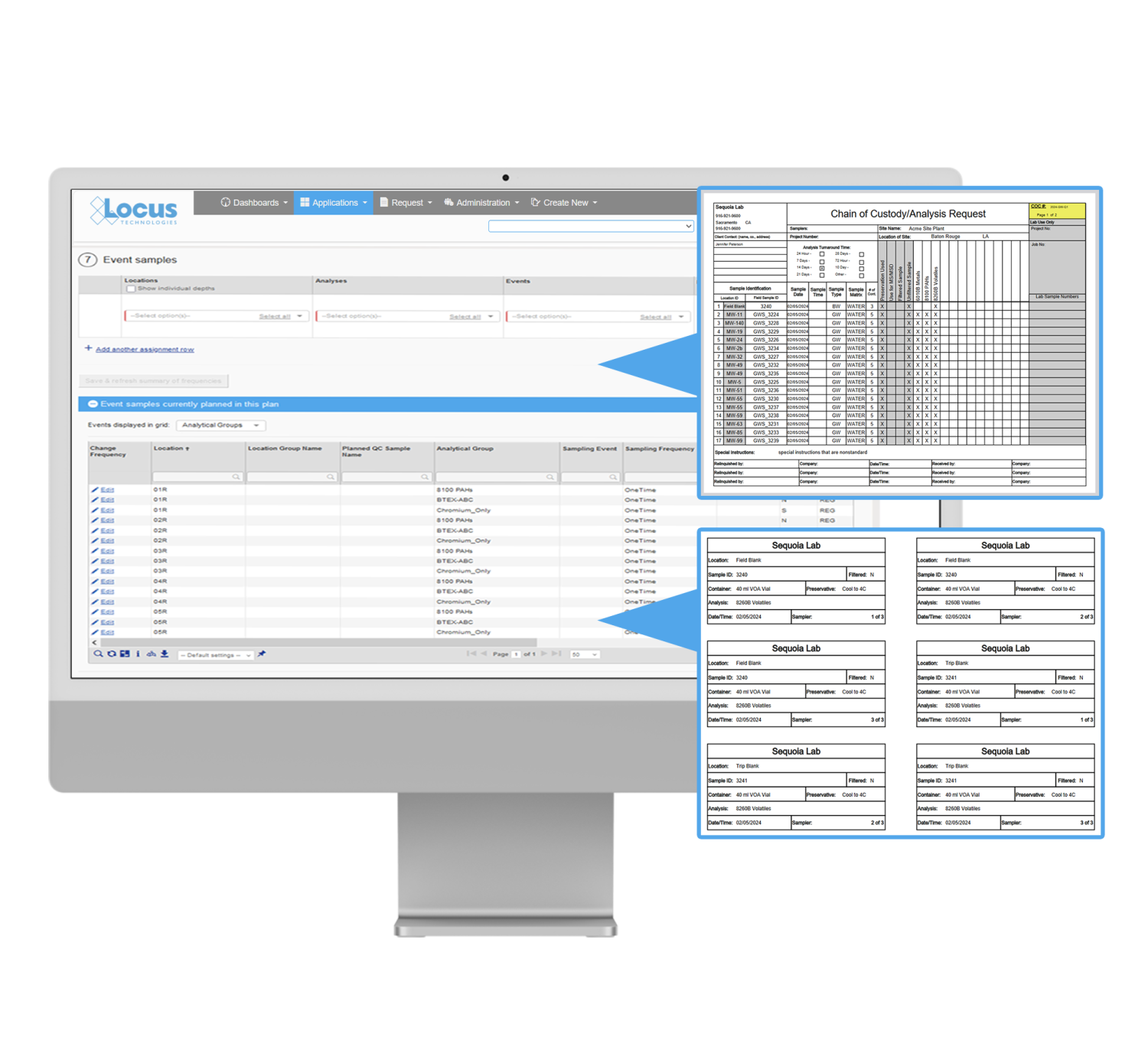 Sample Planning | Applications | Locus Technologies